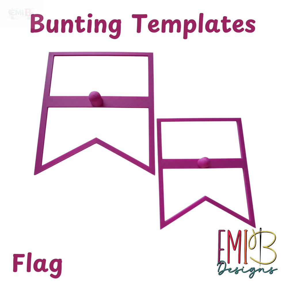 Flag Bunting Templates Pack of 2 Plastic Bunting Templates Sew your ow ...